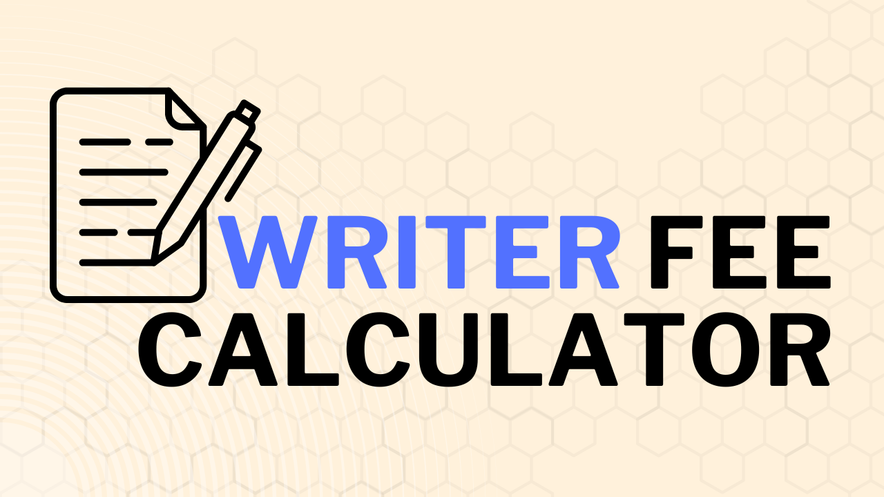 Content Writer Fee Calculator