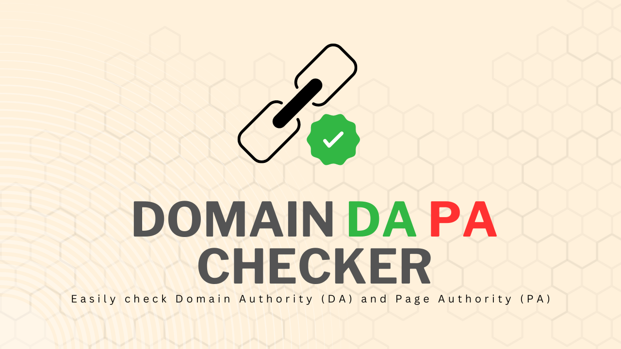 Domain DA PA Checker