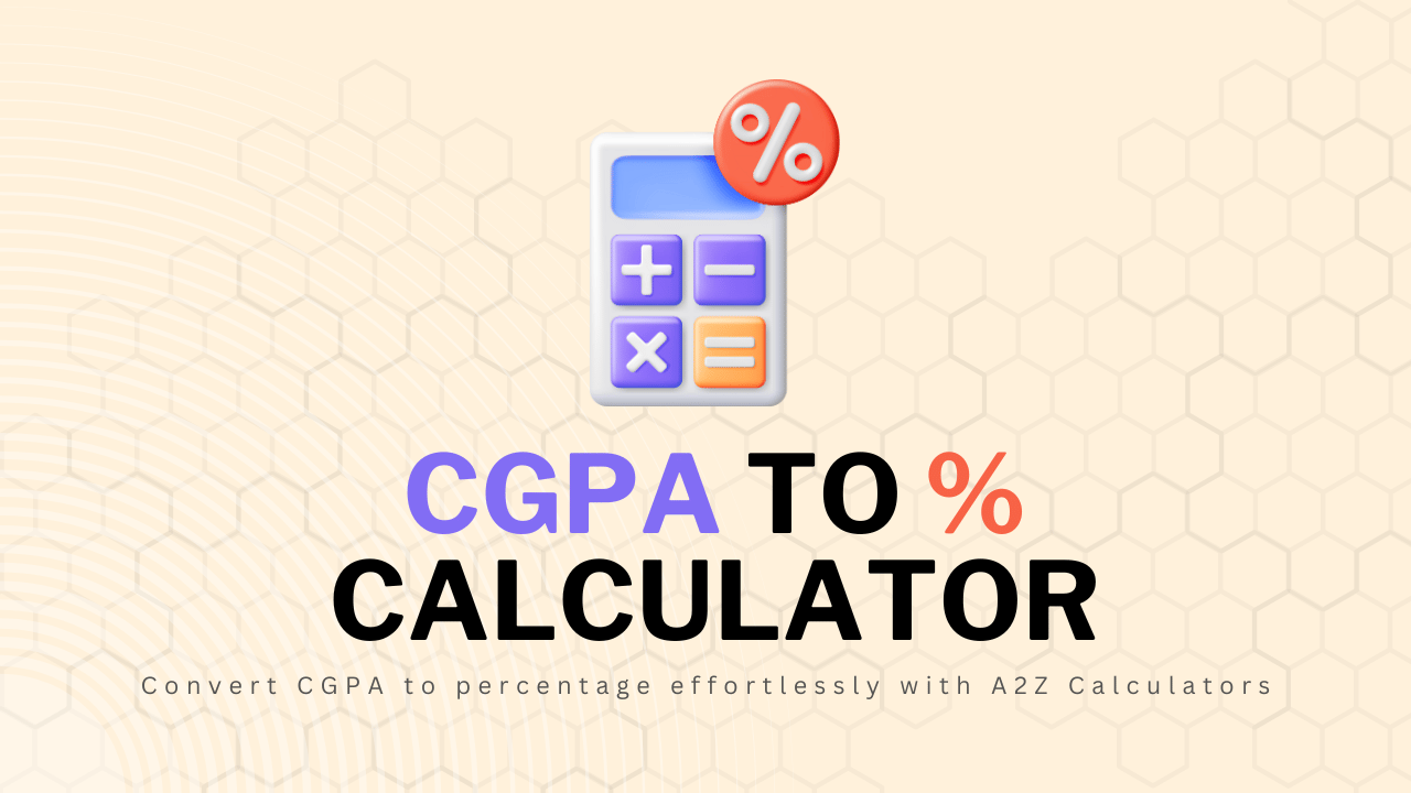 Convert CGPA to Percentage Calculator
