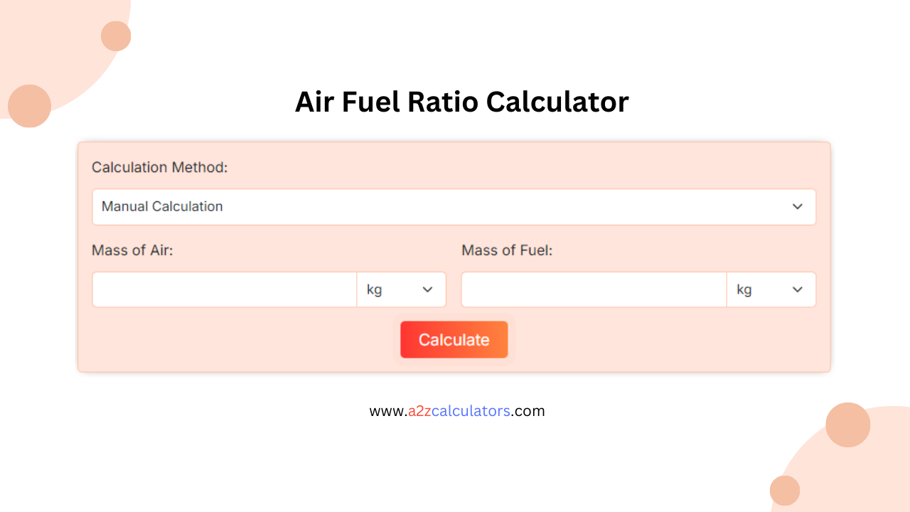 Air Fuel Ratio Calculator