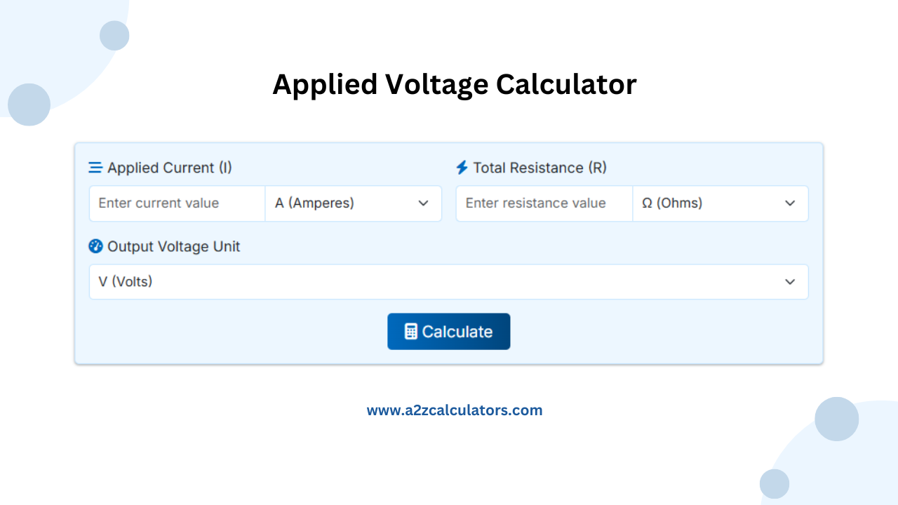 Applied Voltage Calculator