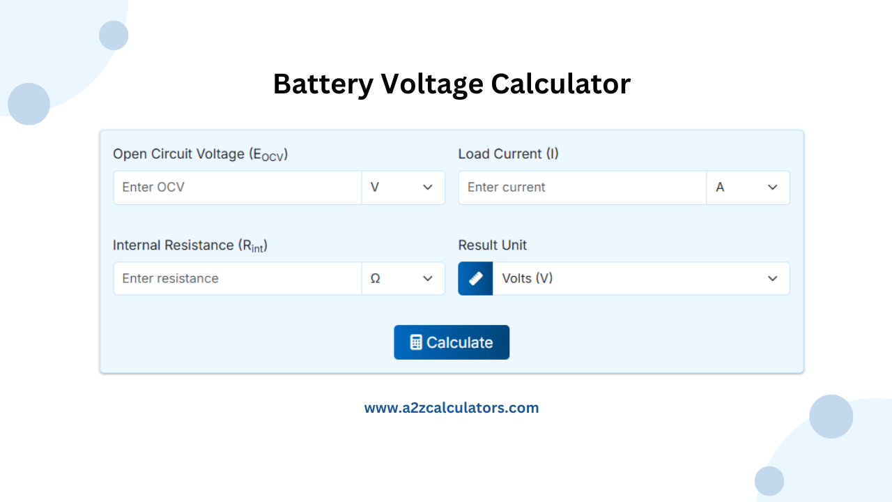 Battery Voltage Calculator