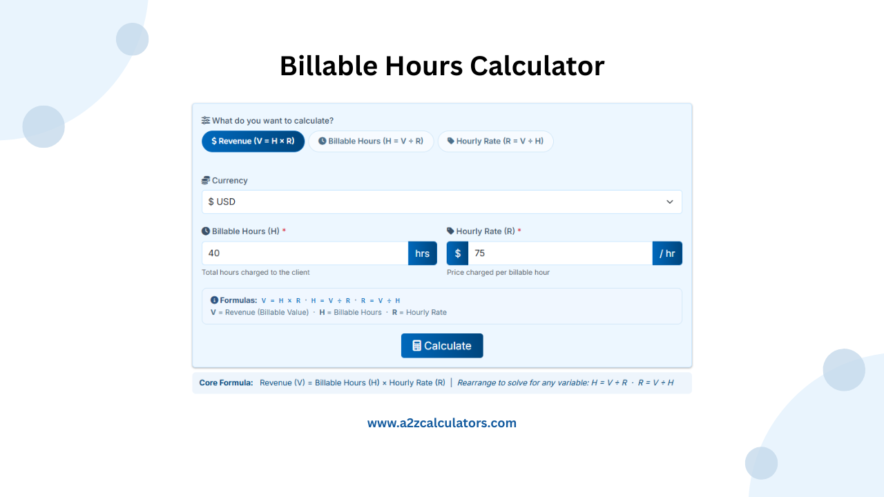 Billable Hours Calculator