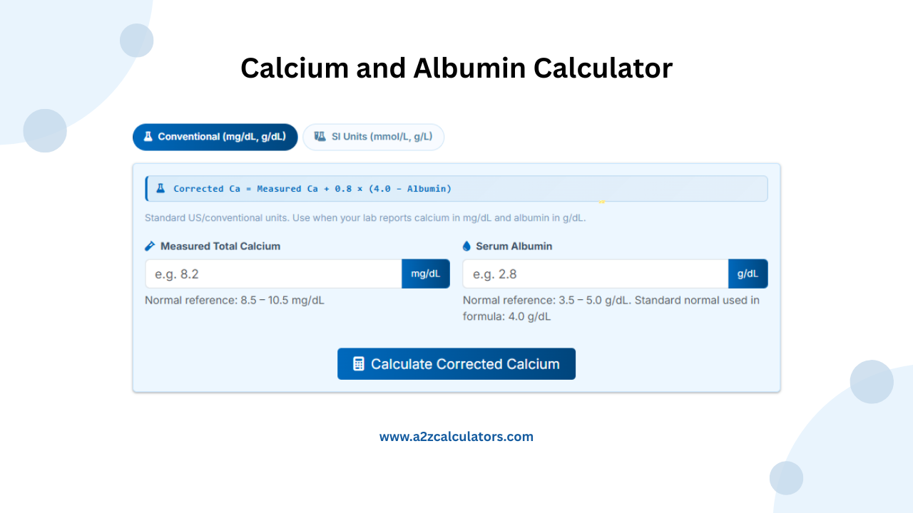 Calcium And Albumin Calculator calcium-and-albumin-calculator