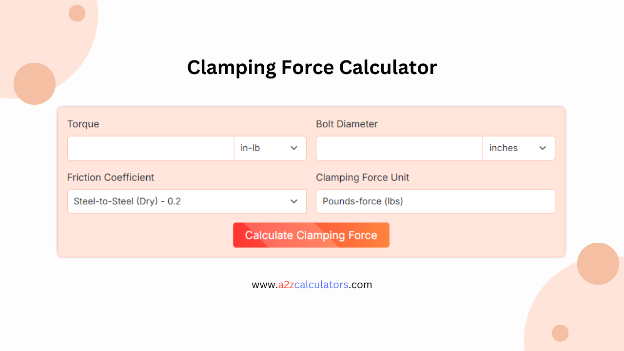 Clamping Force Calculator