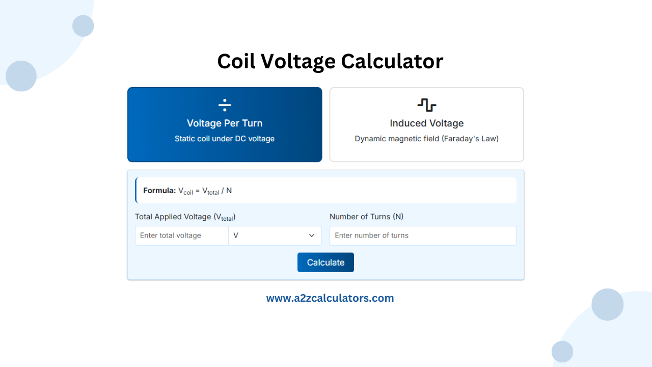 Coil Voltage Calculator