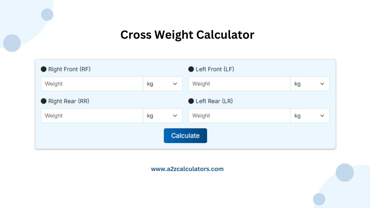 Cross Weight Calculator
