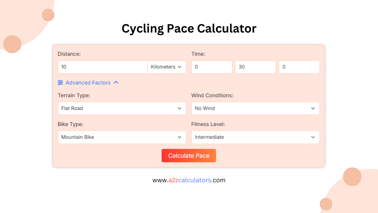 Cycling Pace Calculator