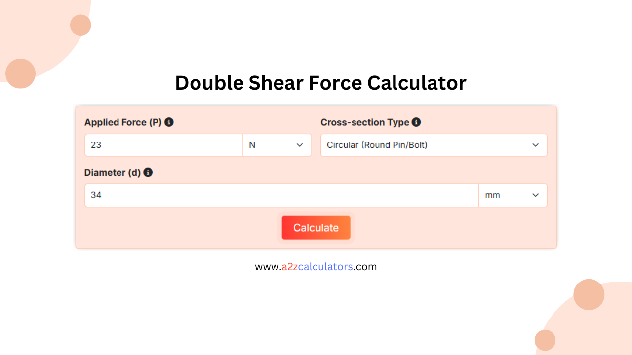 Lateral Force Calculator