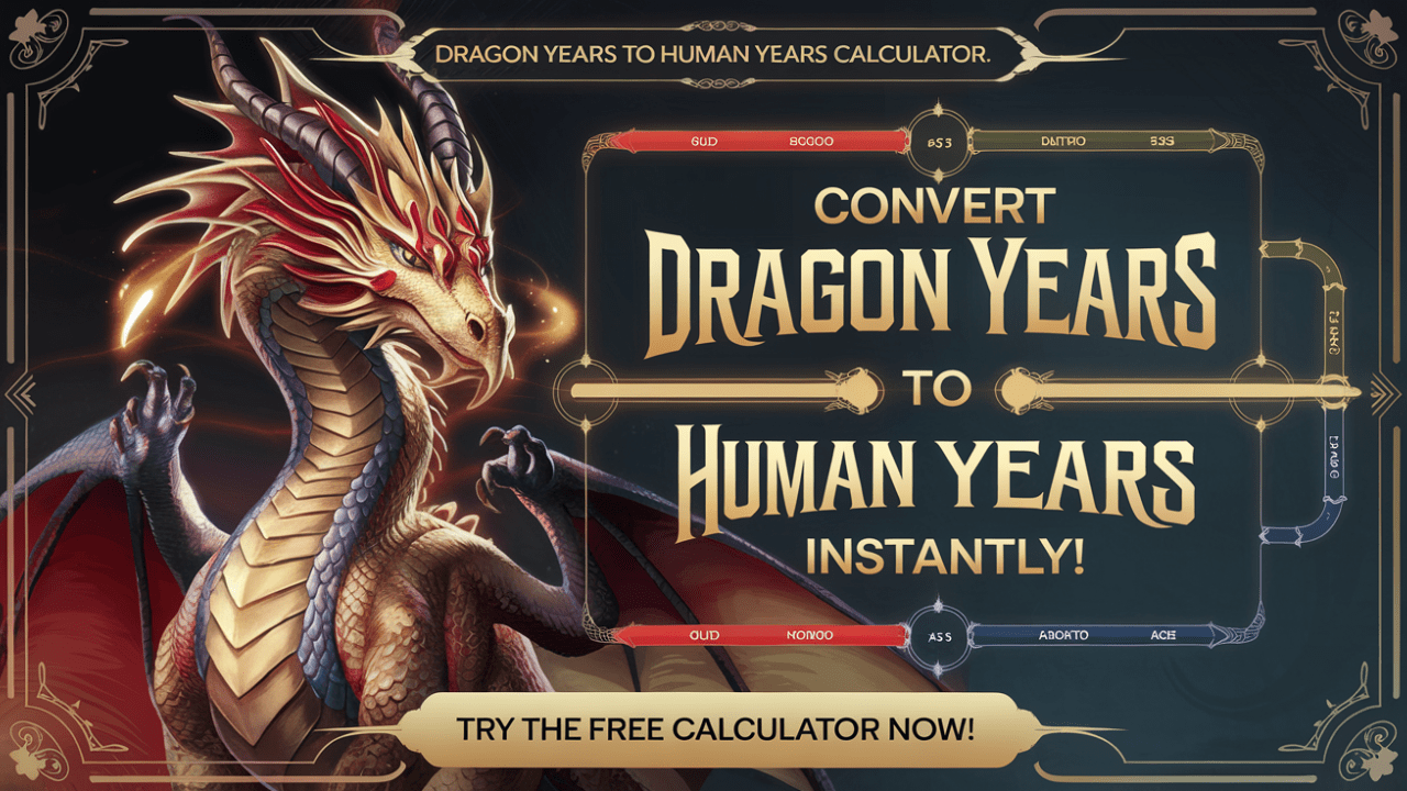 Dragon Years to Human Years Calculator