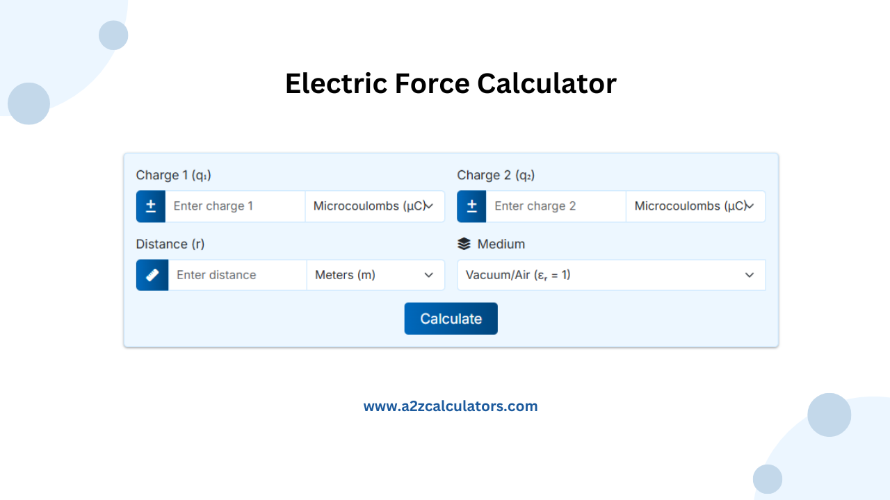 Electric Force Calculator
