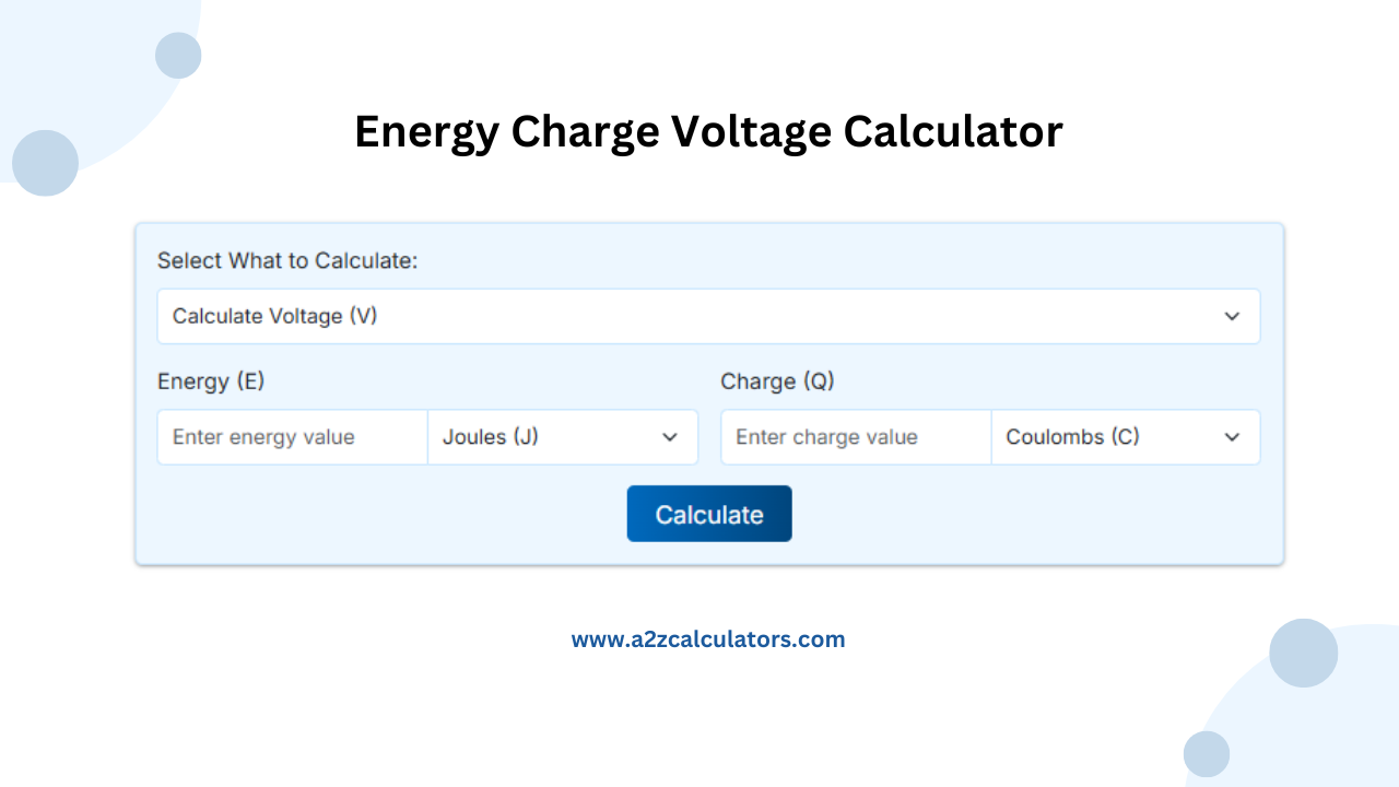 Energy Charge Voltage Calculator