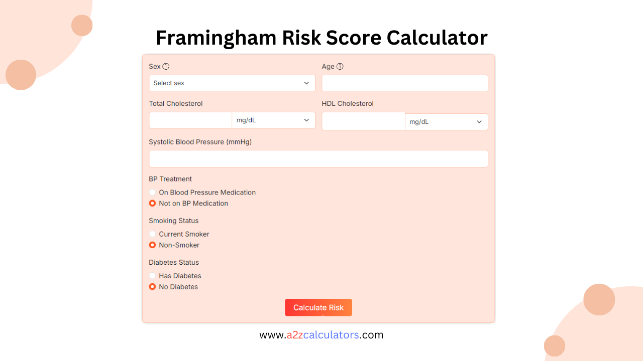 Framingham Risk Score Calculator