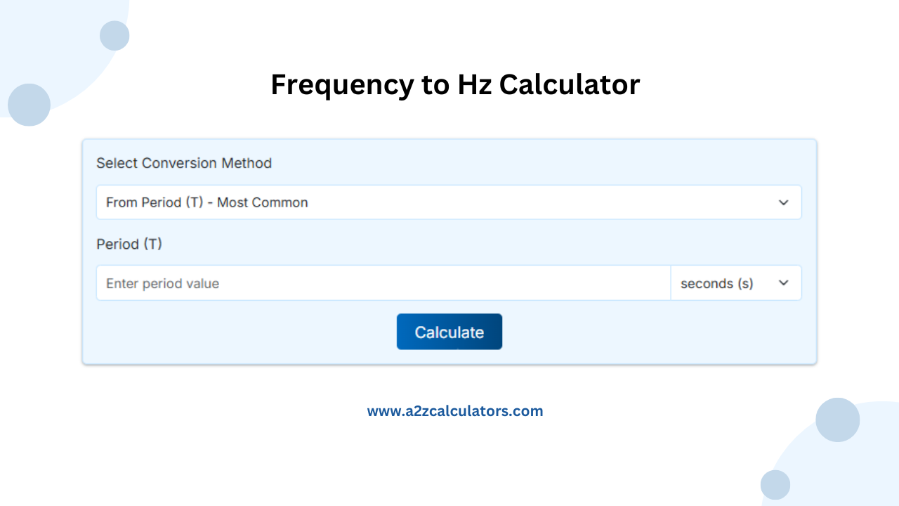 Frequency to Hz Calculator