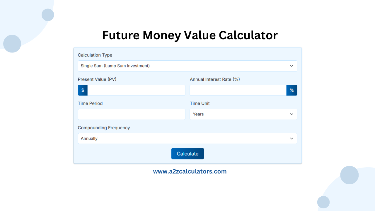 Future Money Value Calculator