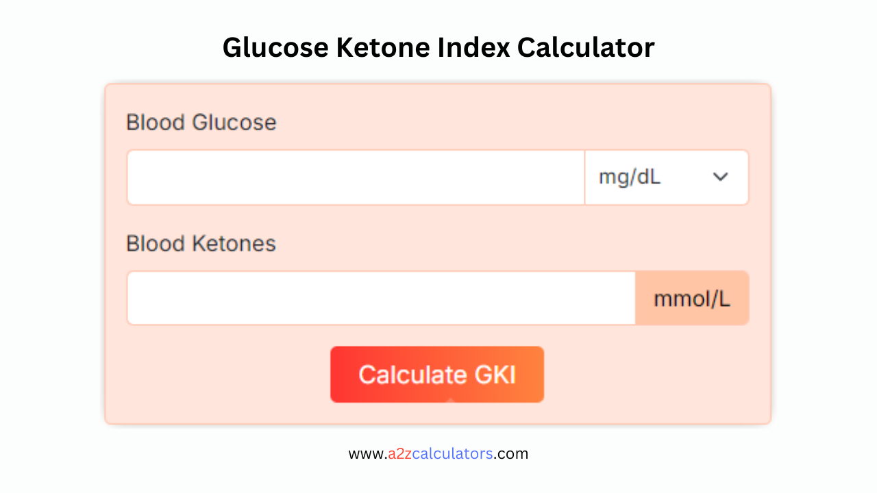 Glucose Ketone Index Calculator