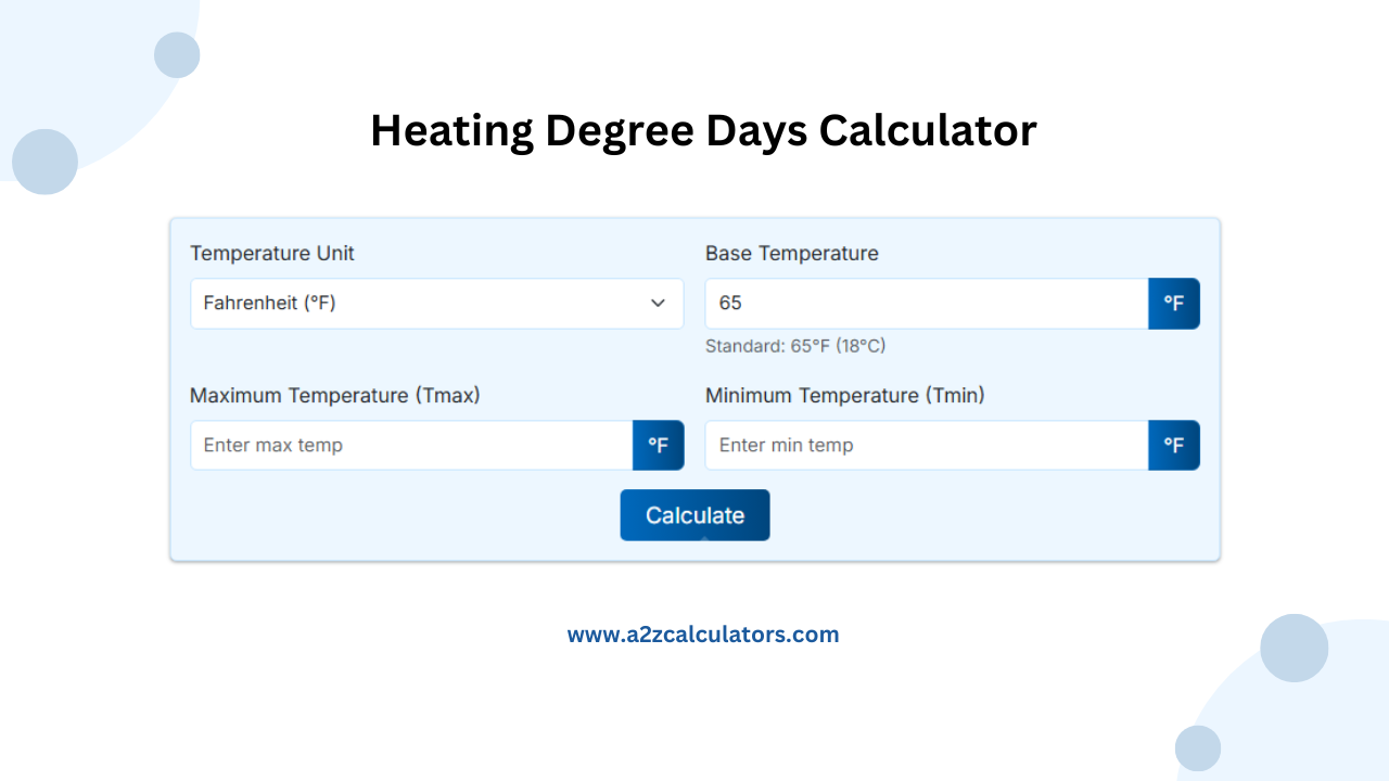 Heating Degree Days Calculator