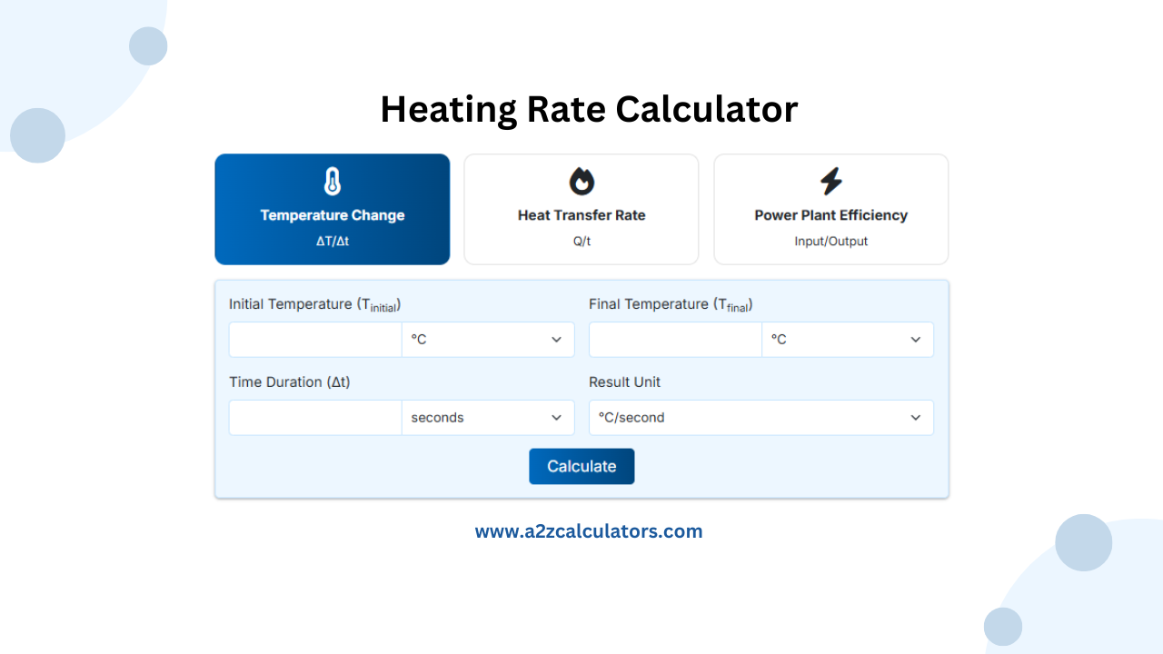 Heating Rate Calculator