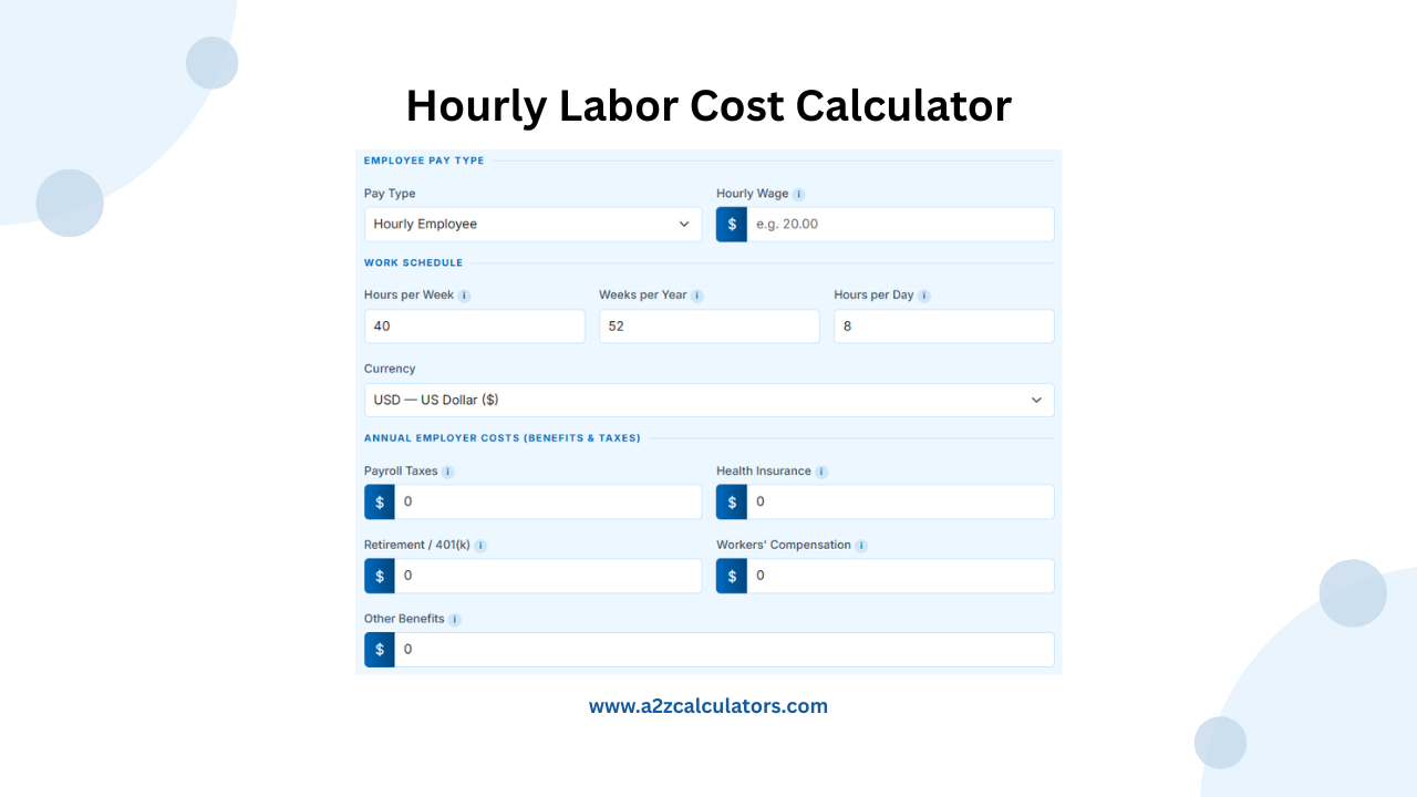 Hourly Labor Cost Calculator