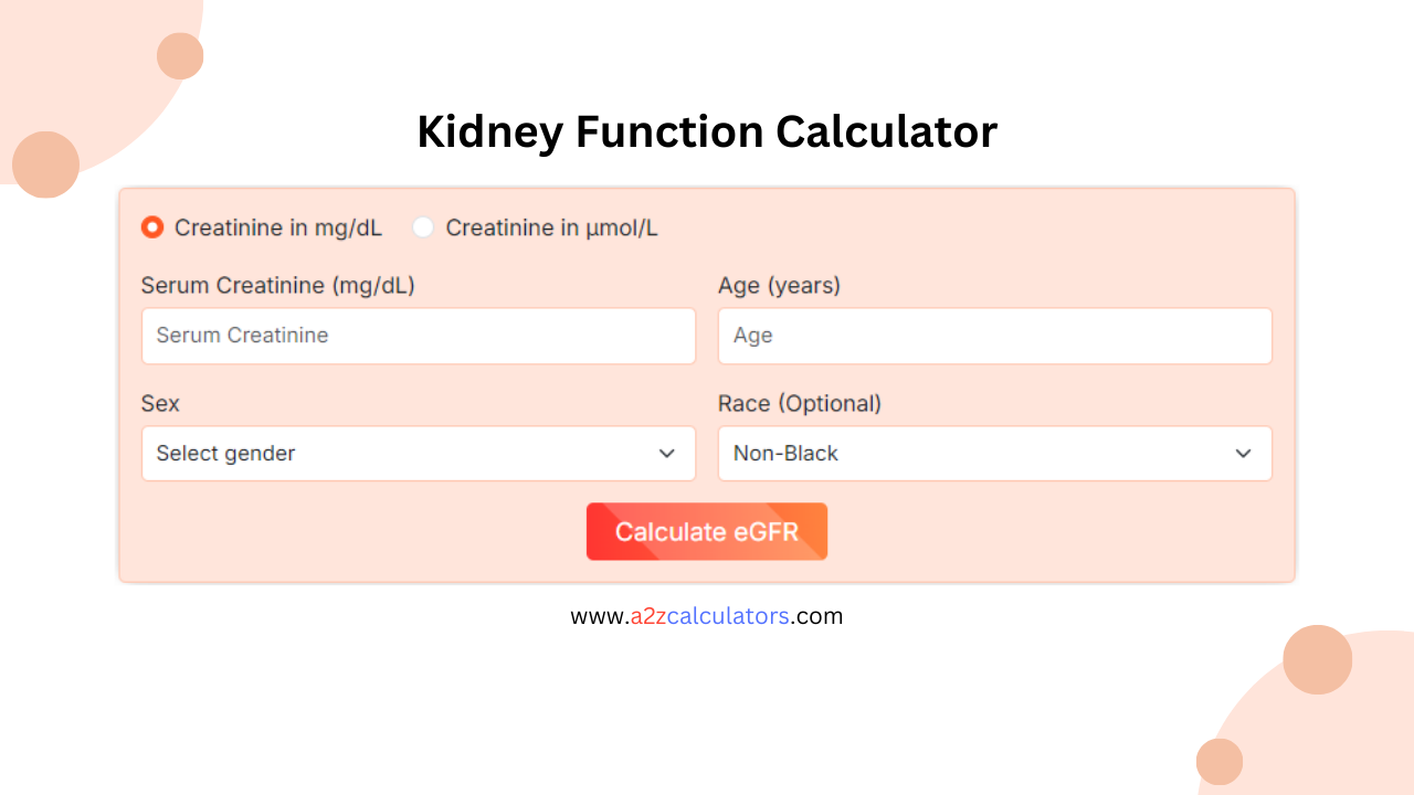 Kidney Function Calculator