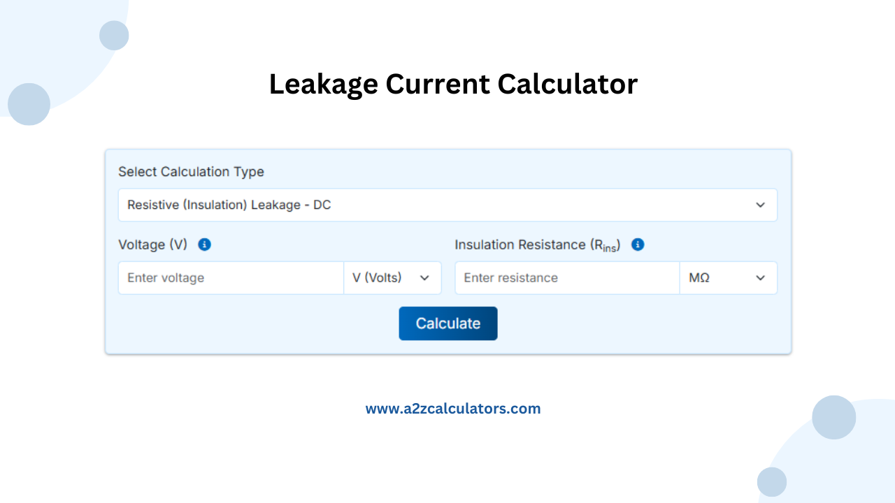 Leakage Current Calculator