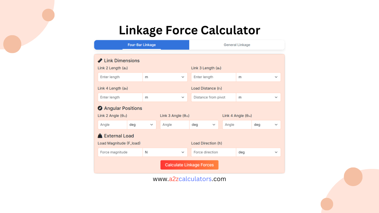 Linkage Force Calculator