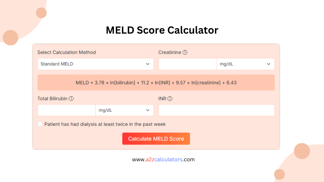 MELD Score Calculator