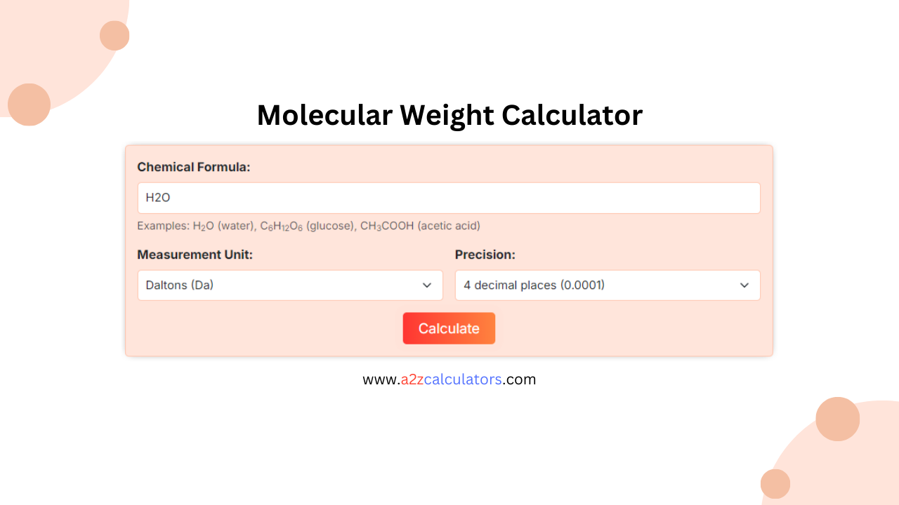 Molecular Weight Calculator