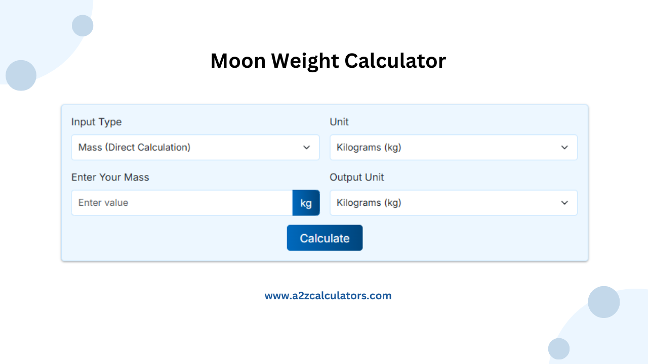 Moon Weight Calculator
