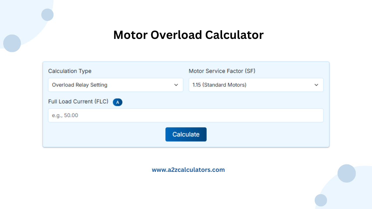 Motor Overload Calculator