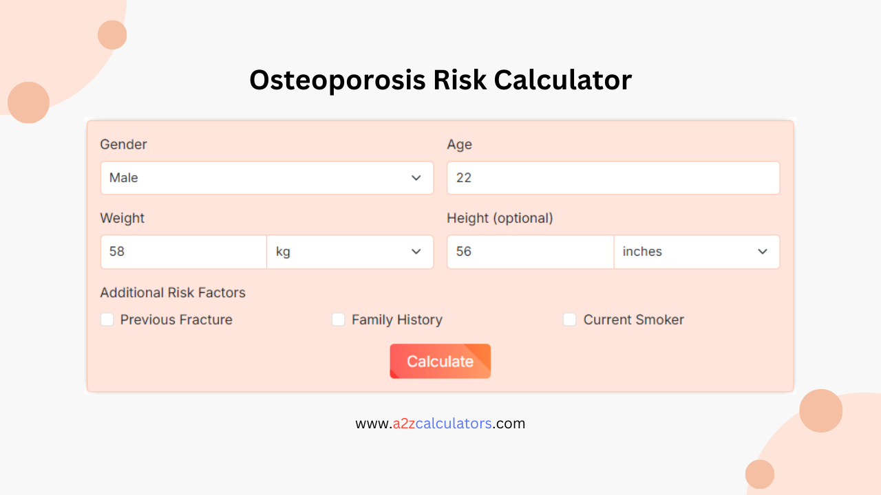 Osteoporosis Risk Calculator