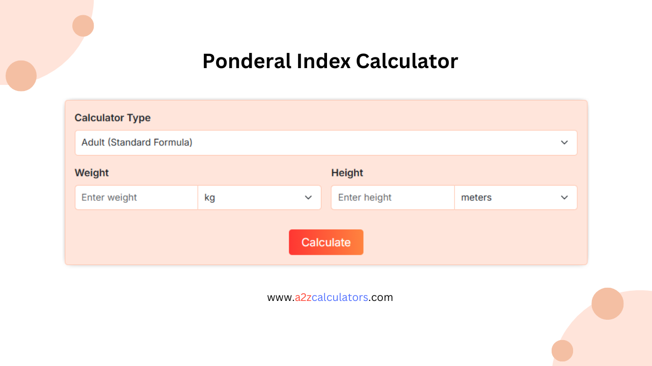 Ponderal Index Calculator