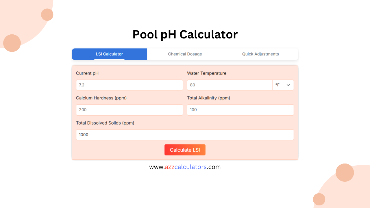 Pool pH Calculator