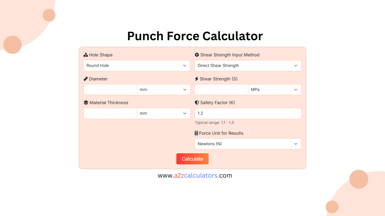 Punch Force Calculator