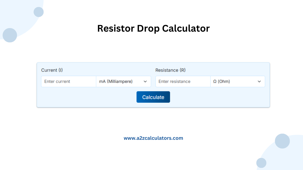 Resistor Drop Calculator