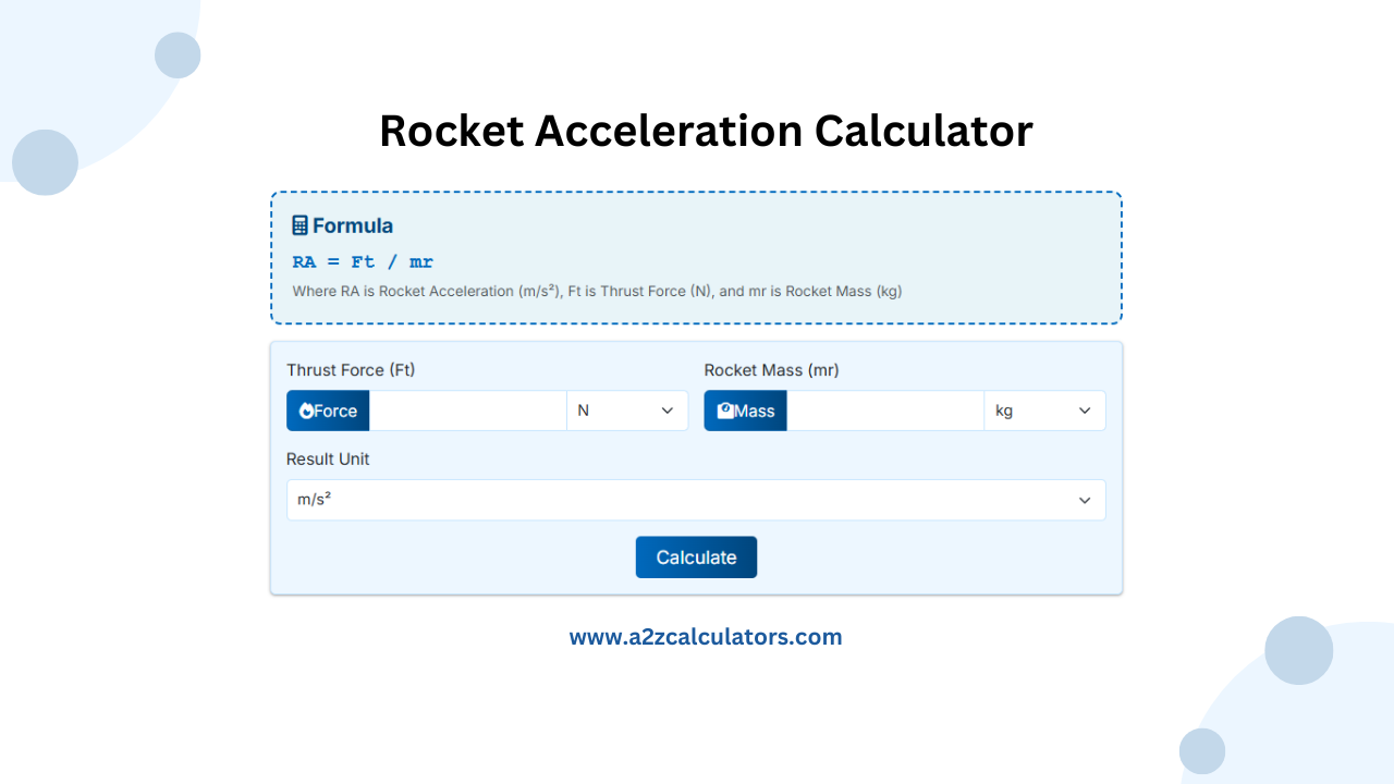 Rocket Acceleration Calculator