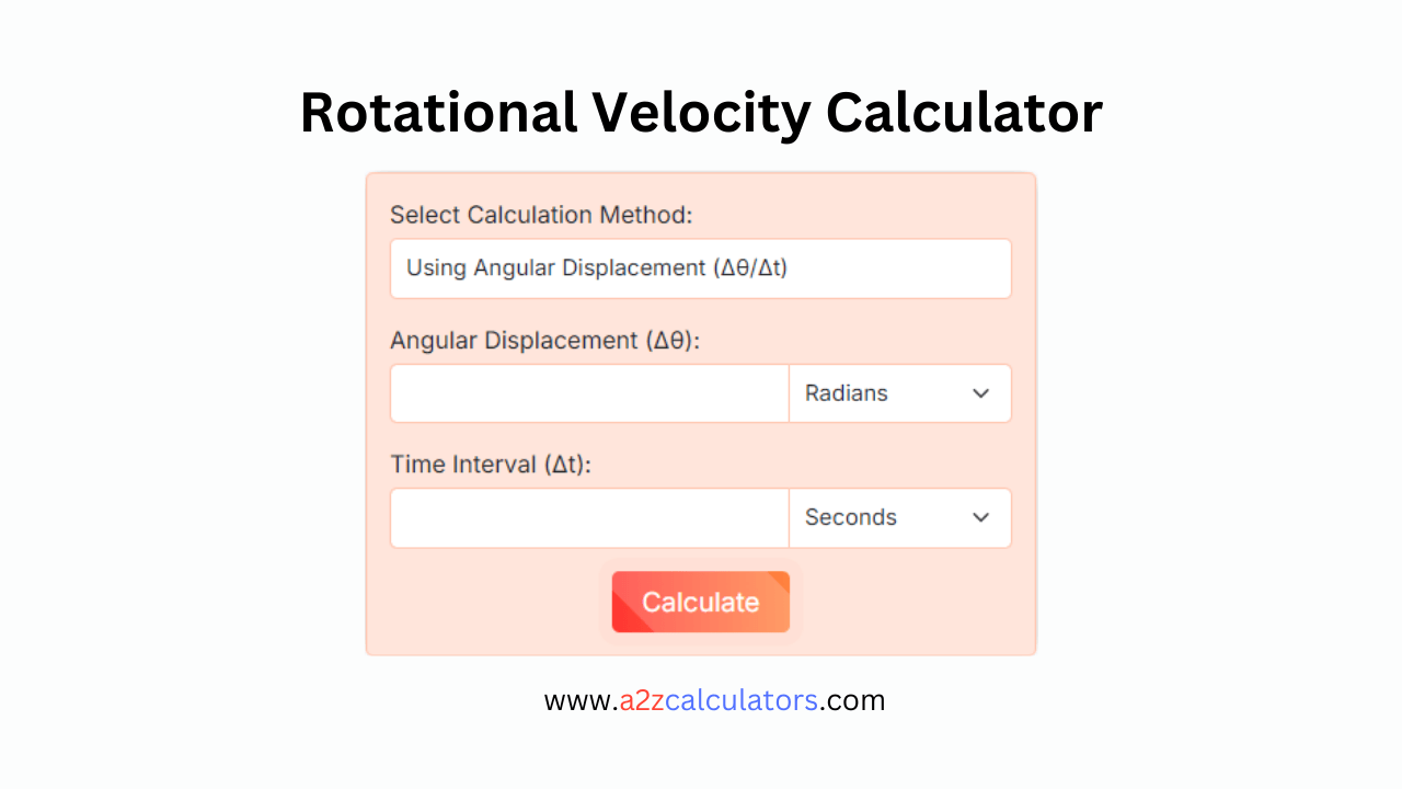 Rotational Velocity Calculator