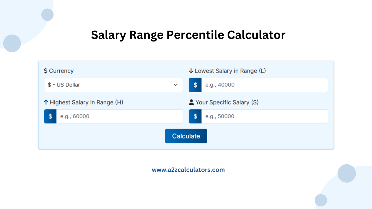 Salary Range Percentile Calculator