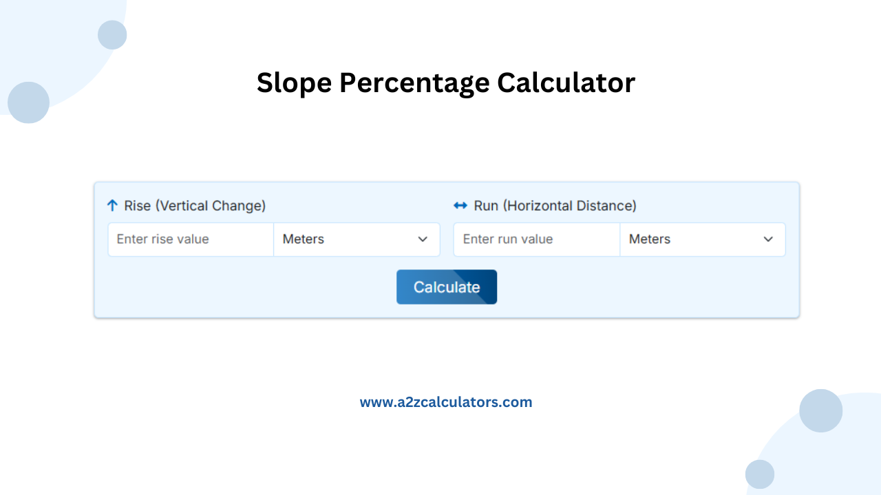 Slope Percentage Calculator