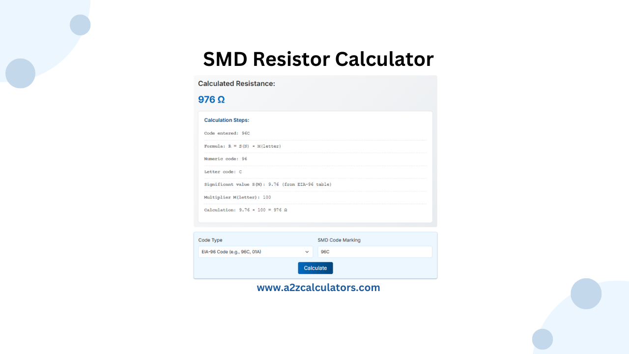 SMD Resistor Calculator