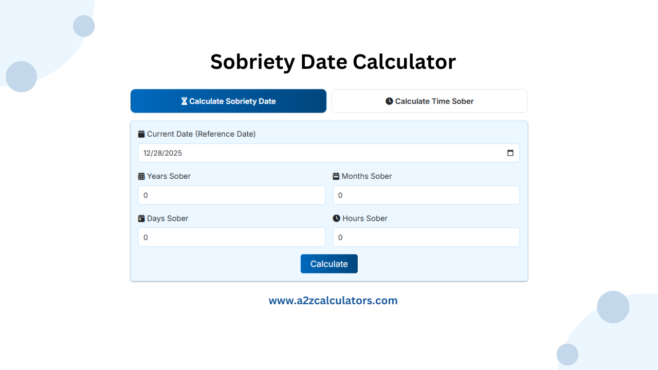 Sobriety Date Calculator