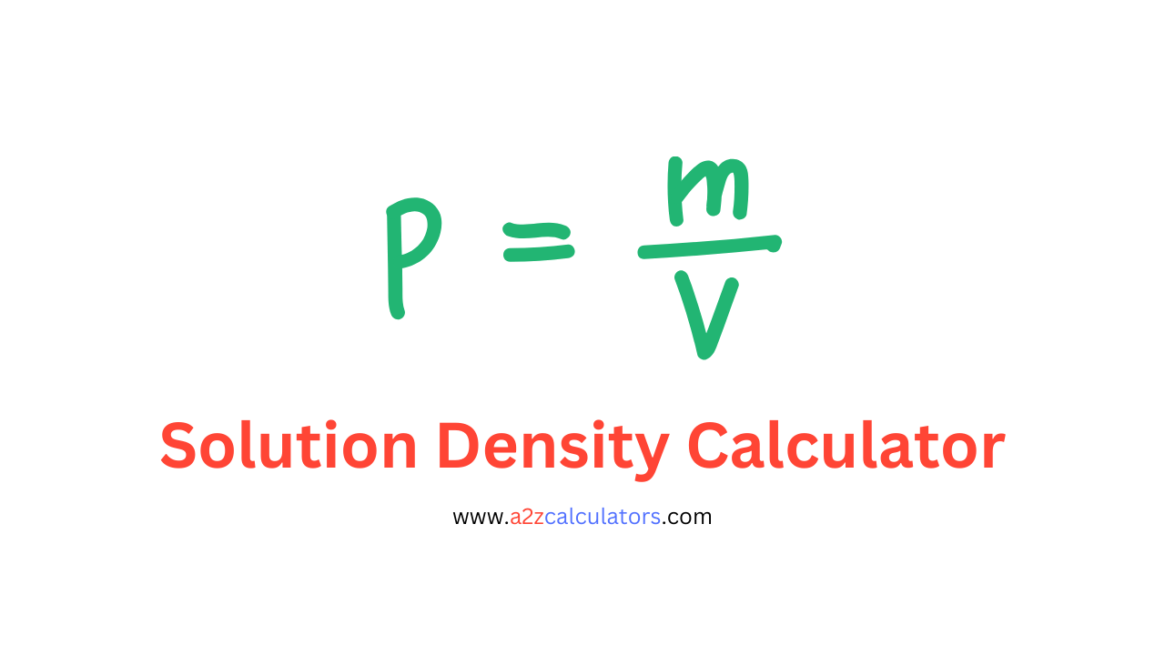 Solution Density Calculator