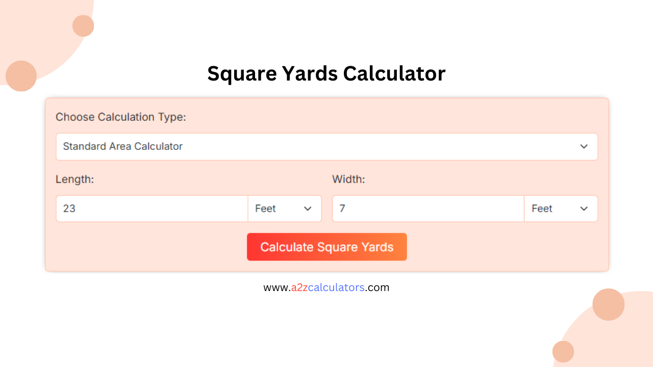 Square Yards Calculator