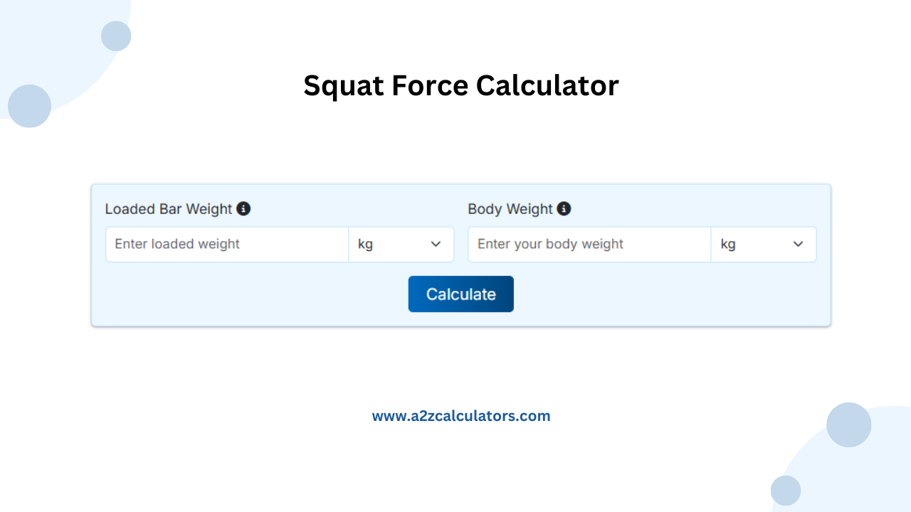 Squat Force Calculator