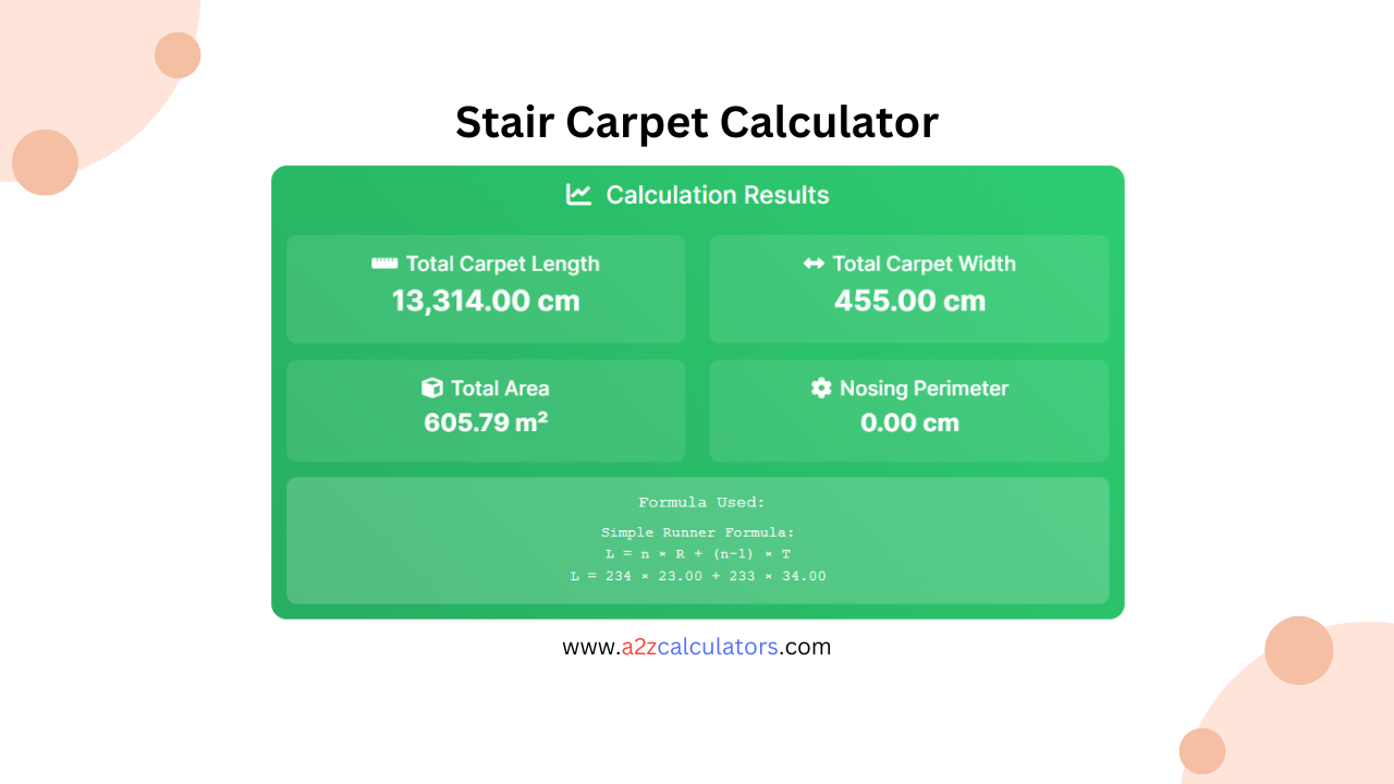 Stair Carpet Calculator