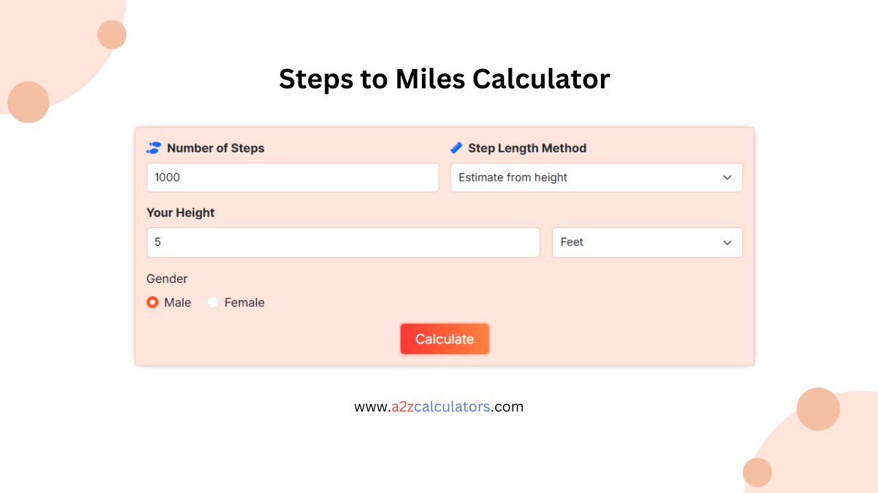 Steps to Miles Calculator