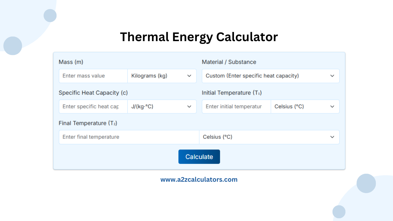 Thermal Energy Calculator