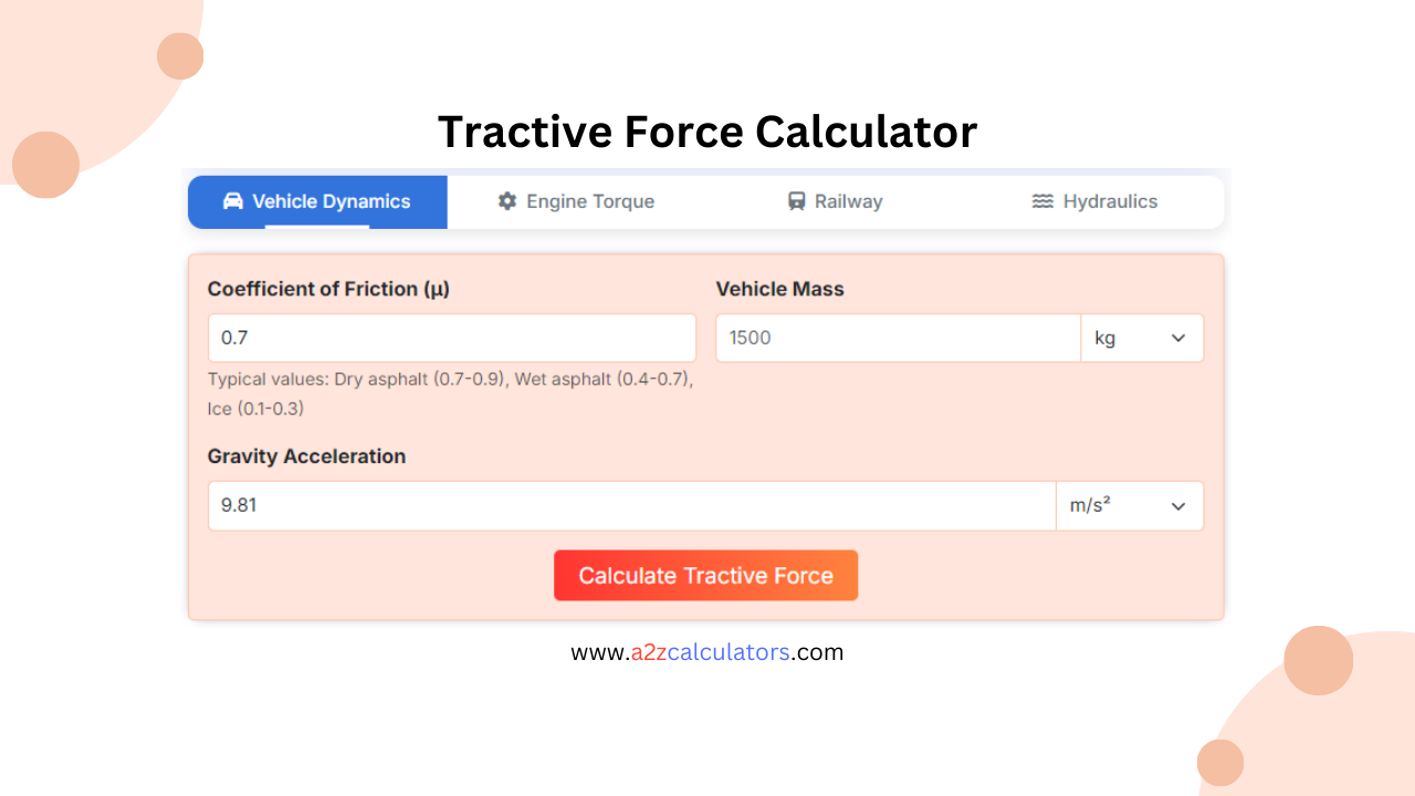 Tractive Force Calculator