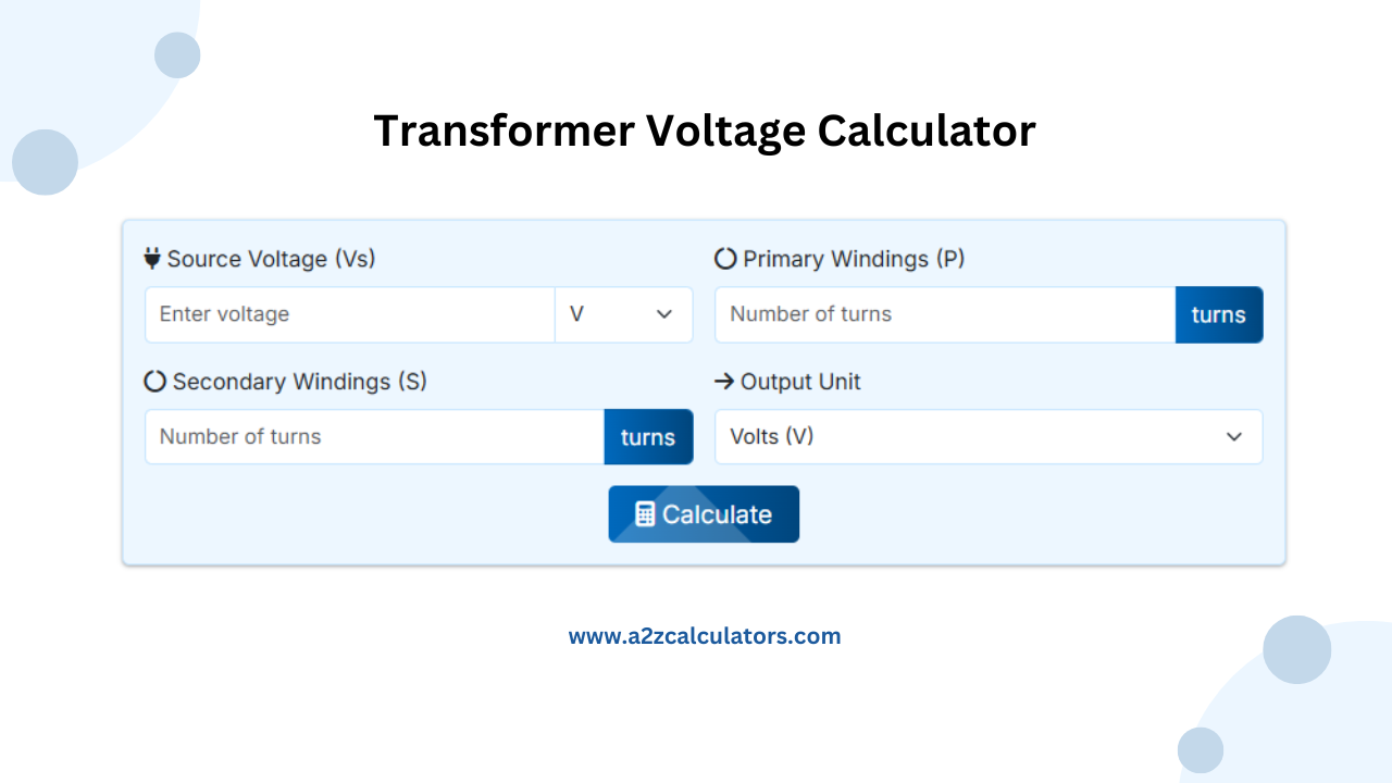 Transformer Voltage Calculator