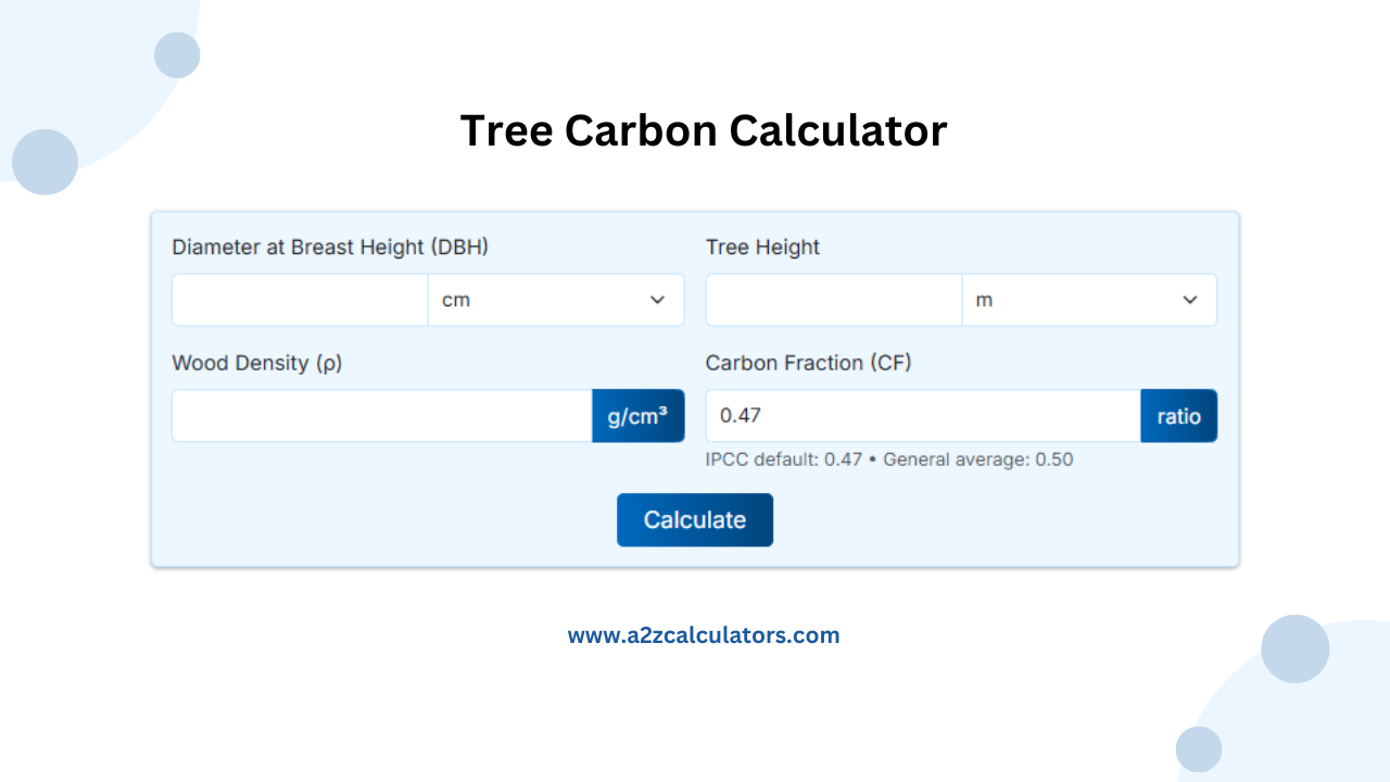 Tree Carbon Calculator